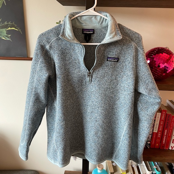 Patagonia | Sweaters | Patagonia Quarter Zip Light Blue | Poshmark